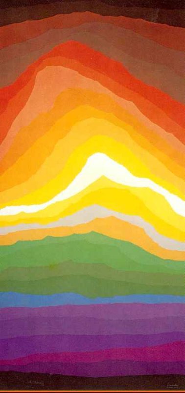 Volcano A Serigraph | By Arthur Secunda 8 Decades Creating
