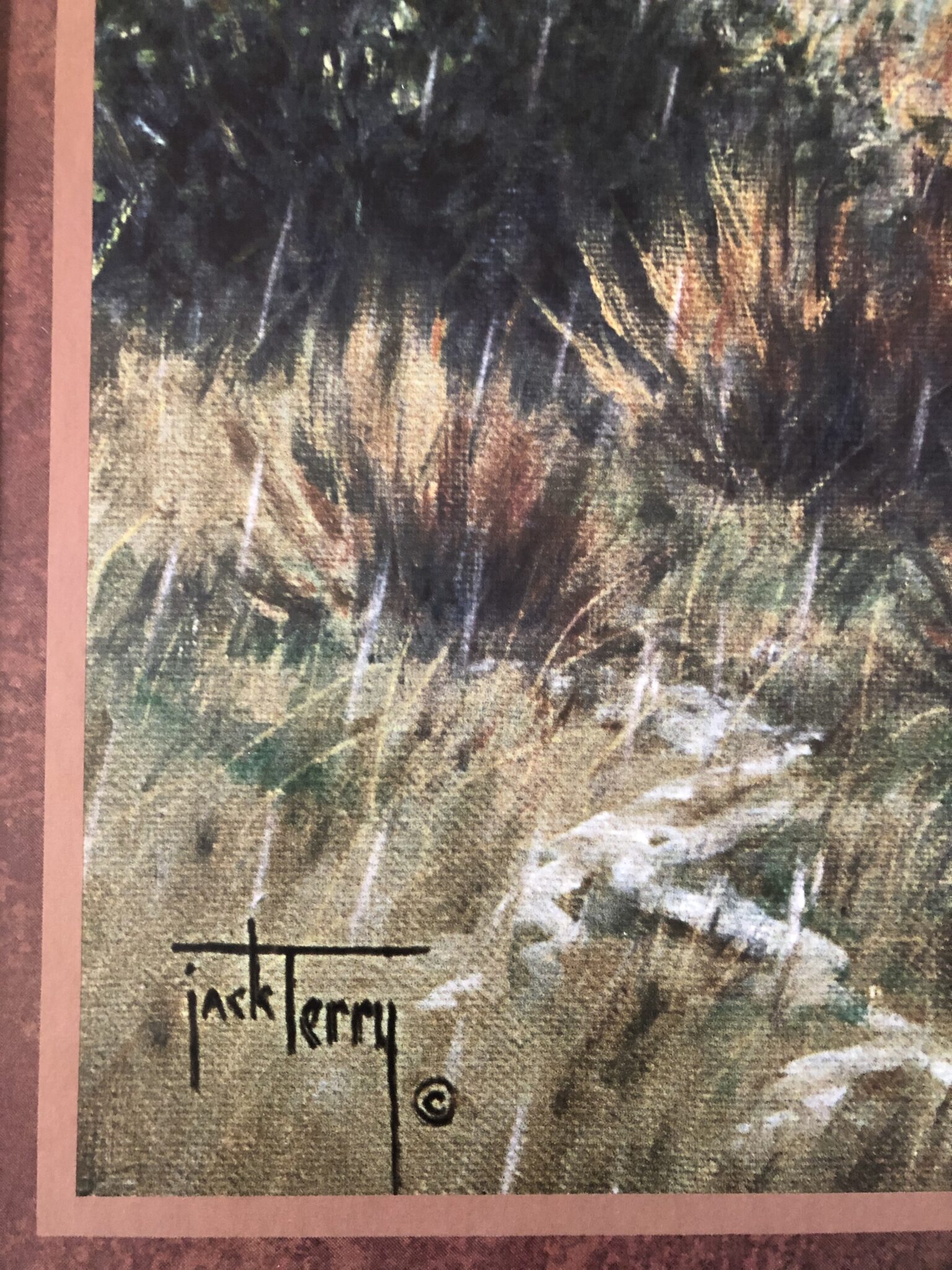 Jack Terry Cowboy Artist | Cowboys In The Rain