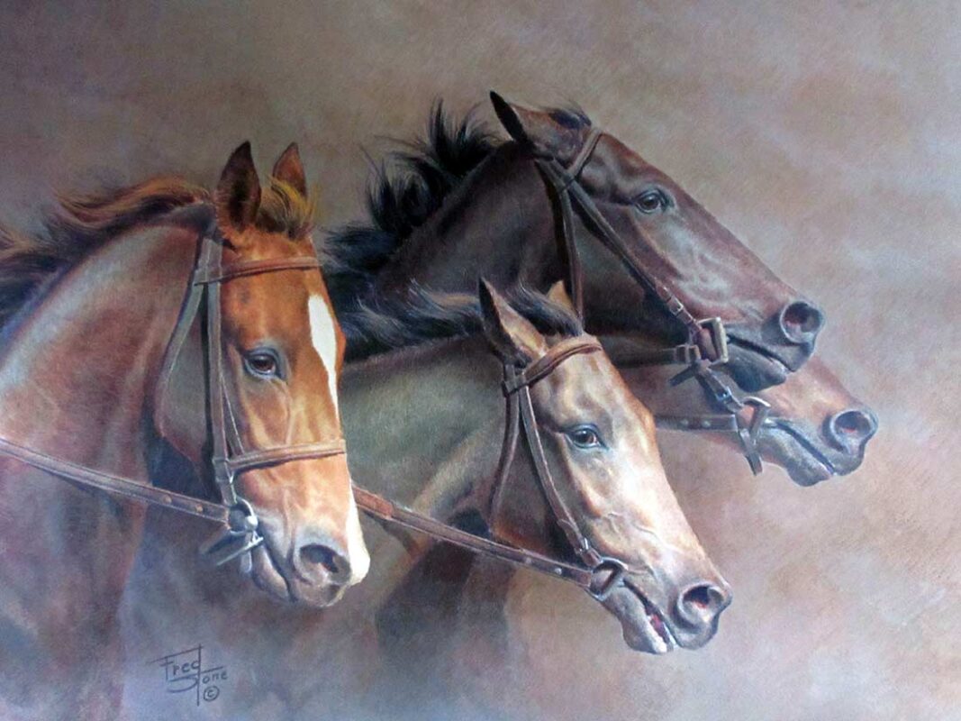 The Thoroughbreds | An Equine Artprint By Fred Stone