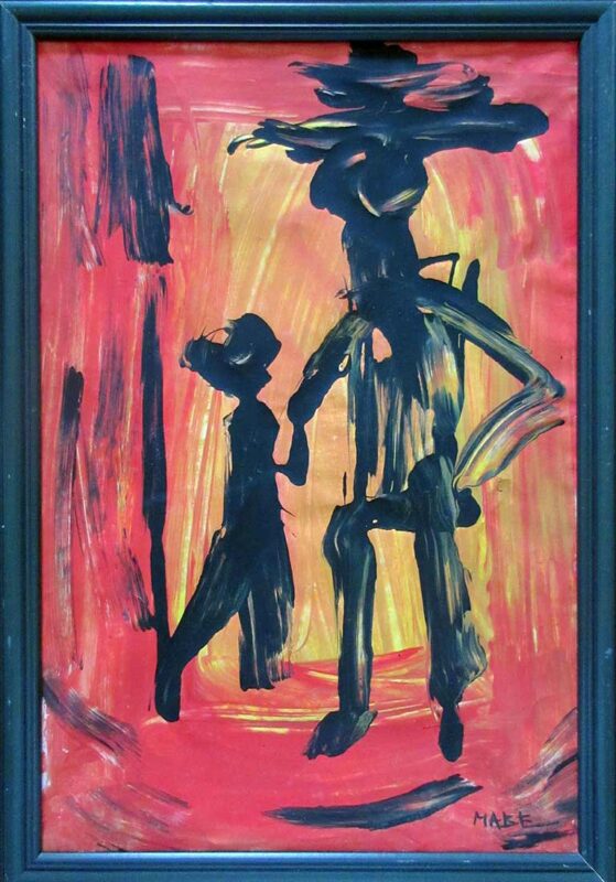 Manabu Mabe Artist | Abstract Portrait Of Two Figures