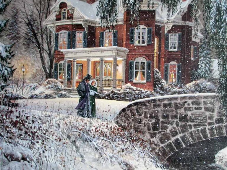 Artist D.R. Laird | Winter Lace - A Lithographic Print