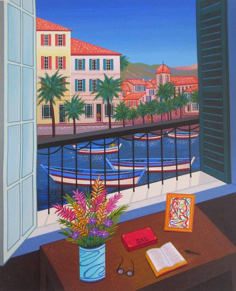 Artist Fanch Ledan | Window On Bonifacio 1998 - Serigraph